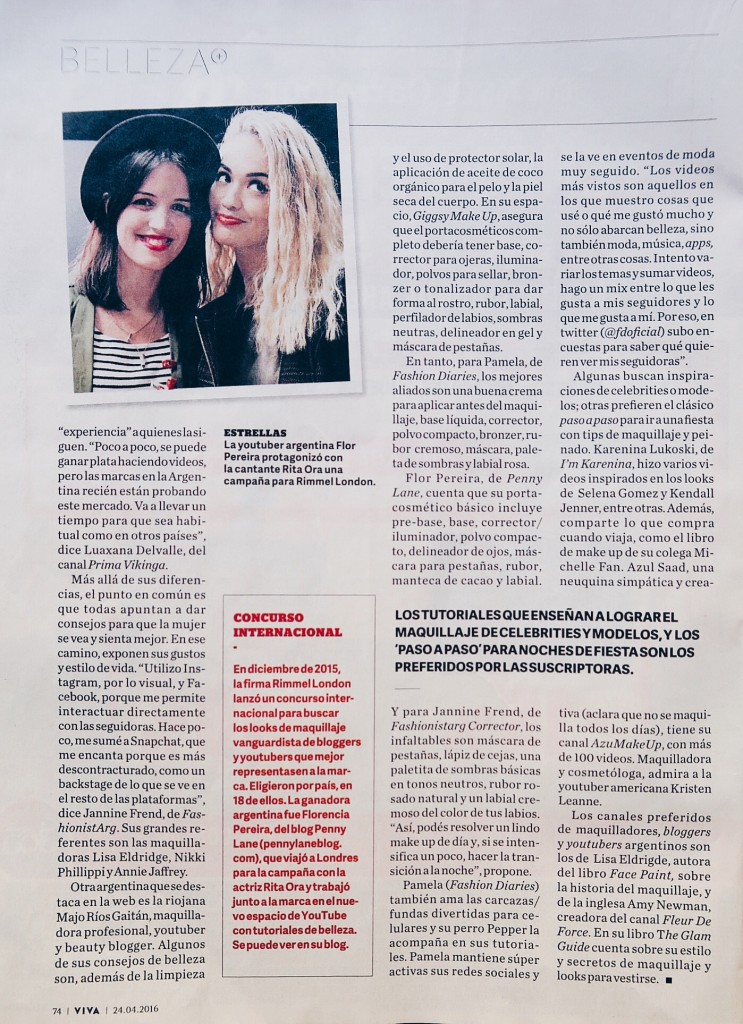 ¡Fashion Diaries en la revista Viva! – Fashion Diaries | Blog de moda